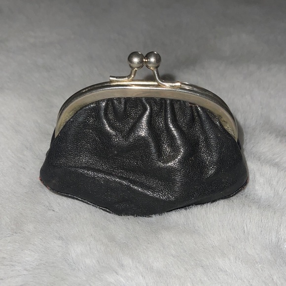 Bags | Change Coin Purse Made In Italy Black Leather | Poshmark